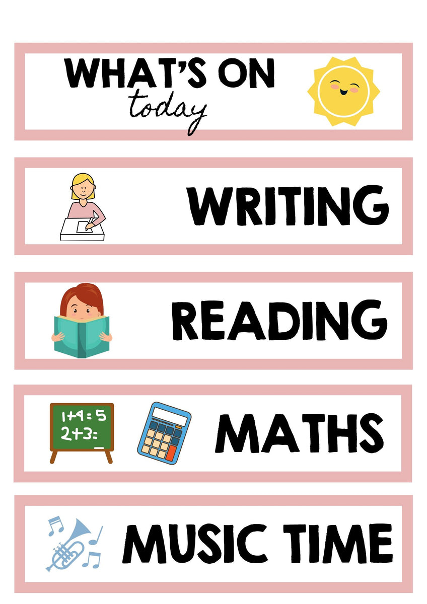 DAILY SCHEDULE CARDS – Fawn and Finch