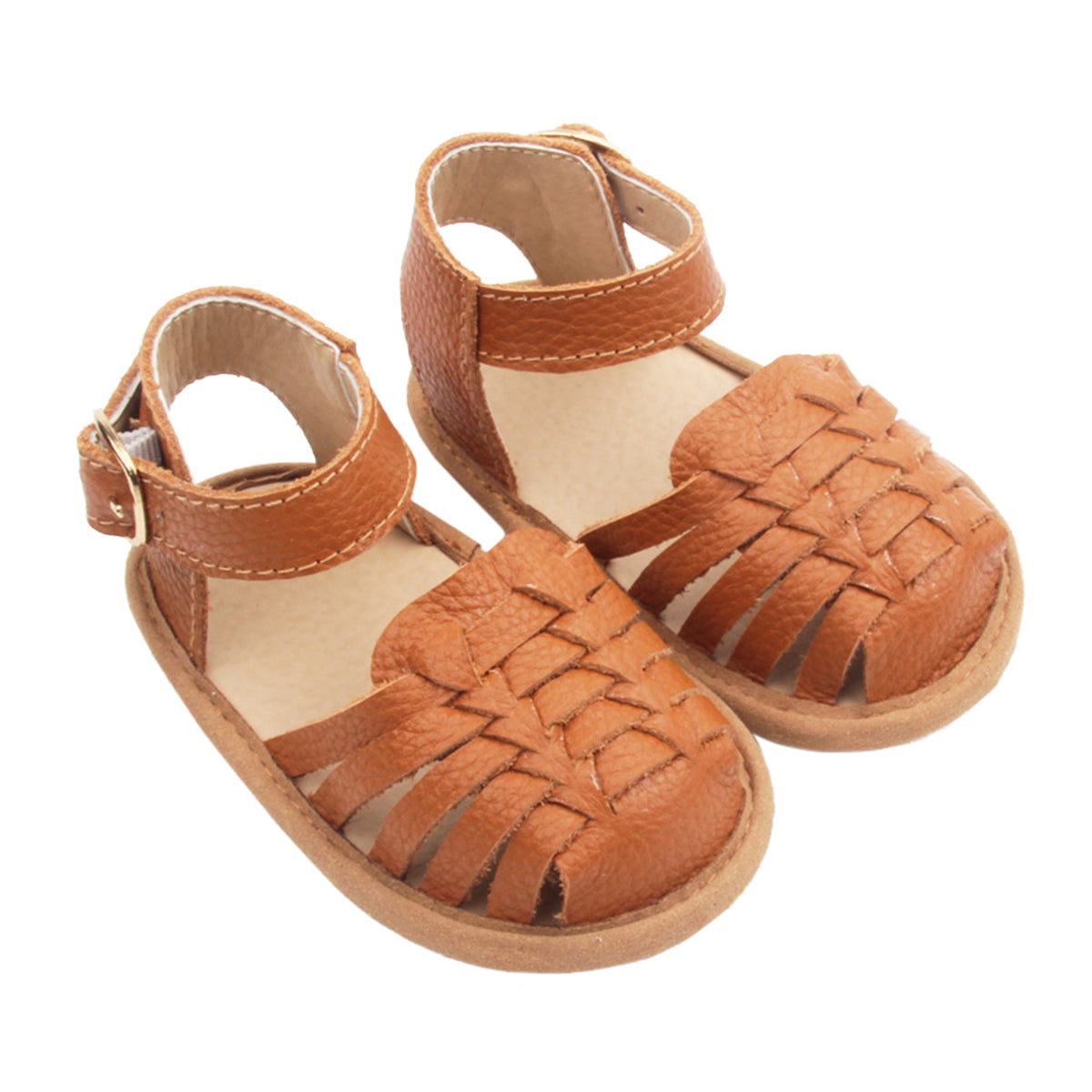 Leather Weave Remi Sandal - Tan – Fawn and Finch